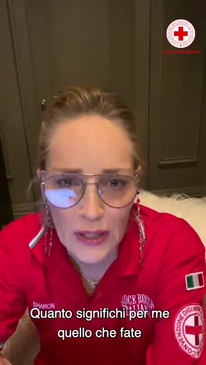 Sharon Stone alla Croce Rossa Italiana: "Vi ammiro. Grazie per quello ...